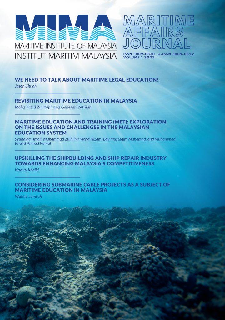 MIMA Maritime Affairs Journal (Volume 1 2023) – MIMA | Maritime ...